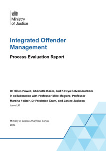 Integrated Offender Management: Process Evaluation Report -ORCA